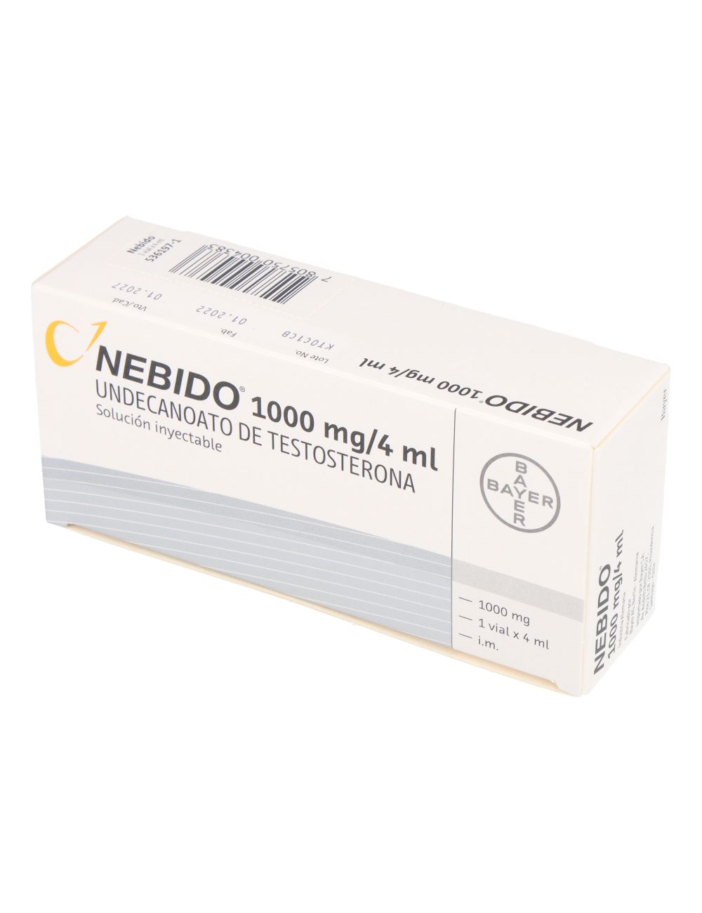NEBIDO 1000 MG/ 4ML UNDECANOA DE TESTOSTERONA BAYER