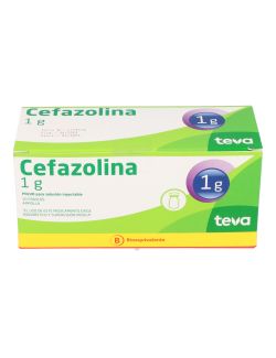 CEFAZOLINA 1000 MG SOLUCION INYECTABLE 10 AMPOLLAS BIOEQUIVALENTE TEVA