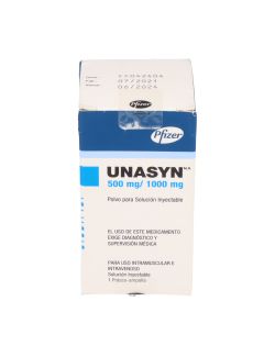 UNASYN 500MG/1000G SOLUCION INYECTABLE PFIZER