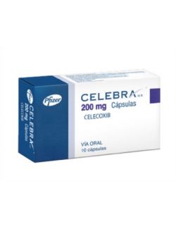 CELEBRA CELECOXIB 10 CAPSULAS 200 MG LABORATORIO PFIZER