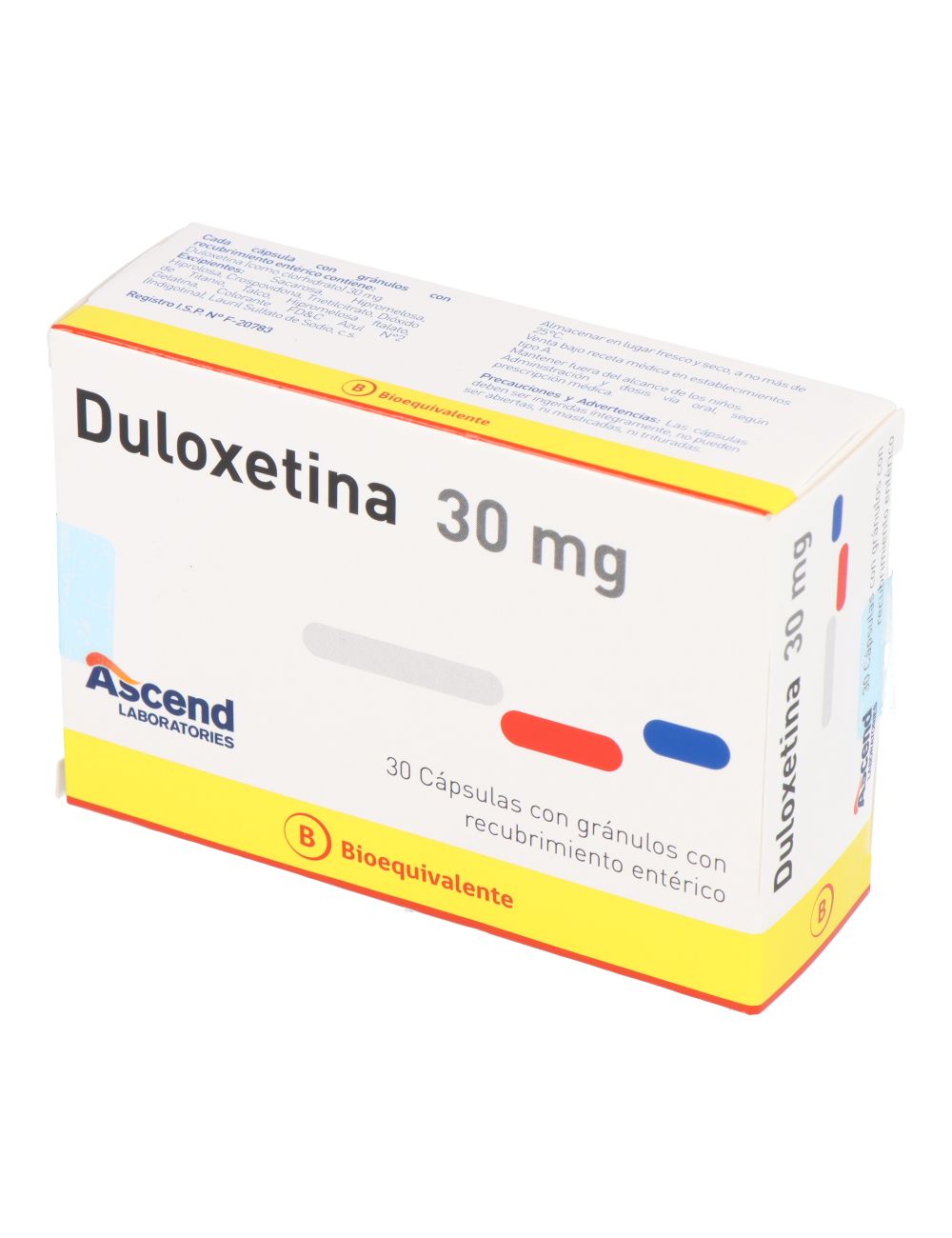 DULOXETINA 30MG 30 CAPSULAS CON GRANULOS RECUBRIMIENTO ENTERICO ...