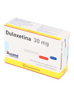 DULOXETINA 30MG 30 CAPSULAS CON GRANULOS RECUBRIMIENTO ENTERICO ...