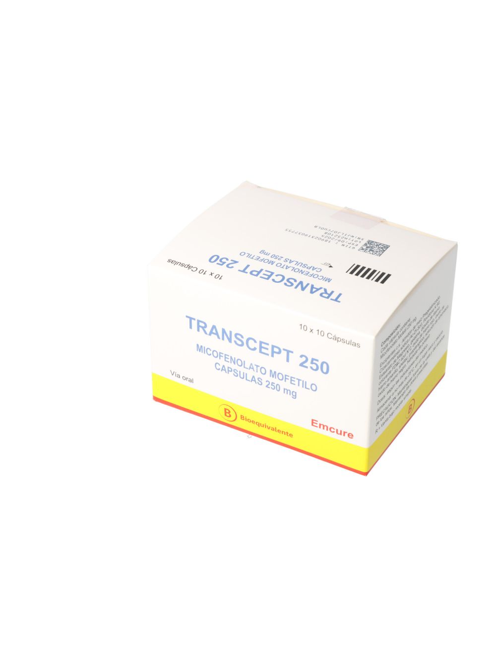 TRANSCEPT MICOFENOLATO 250 POR 100 COMPRIMIDOS CENABAST.