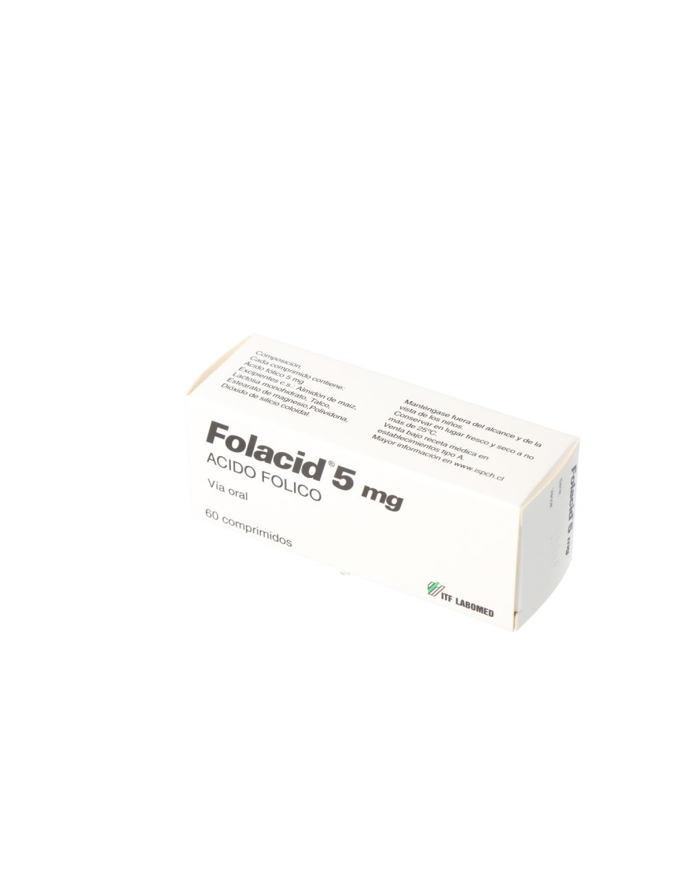 FOLACID 5 MG POR 60 COMPRIMIDOS CENABAST