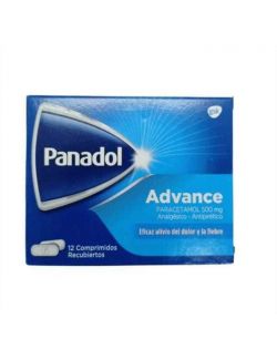 PANADOL PARACETAMOL 500 MG 12 COMPRIMIDOS LABORATORIO GSK