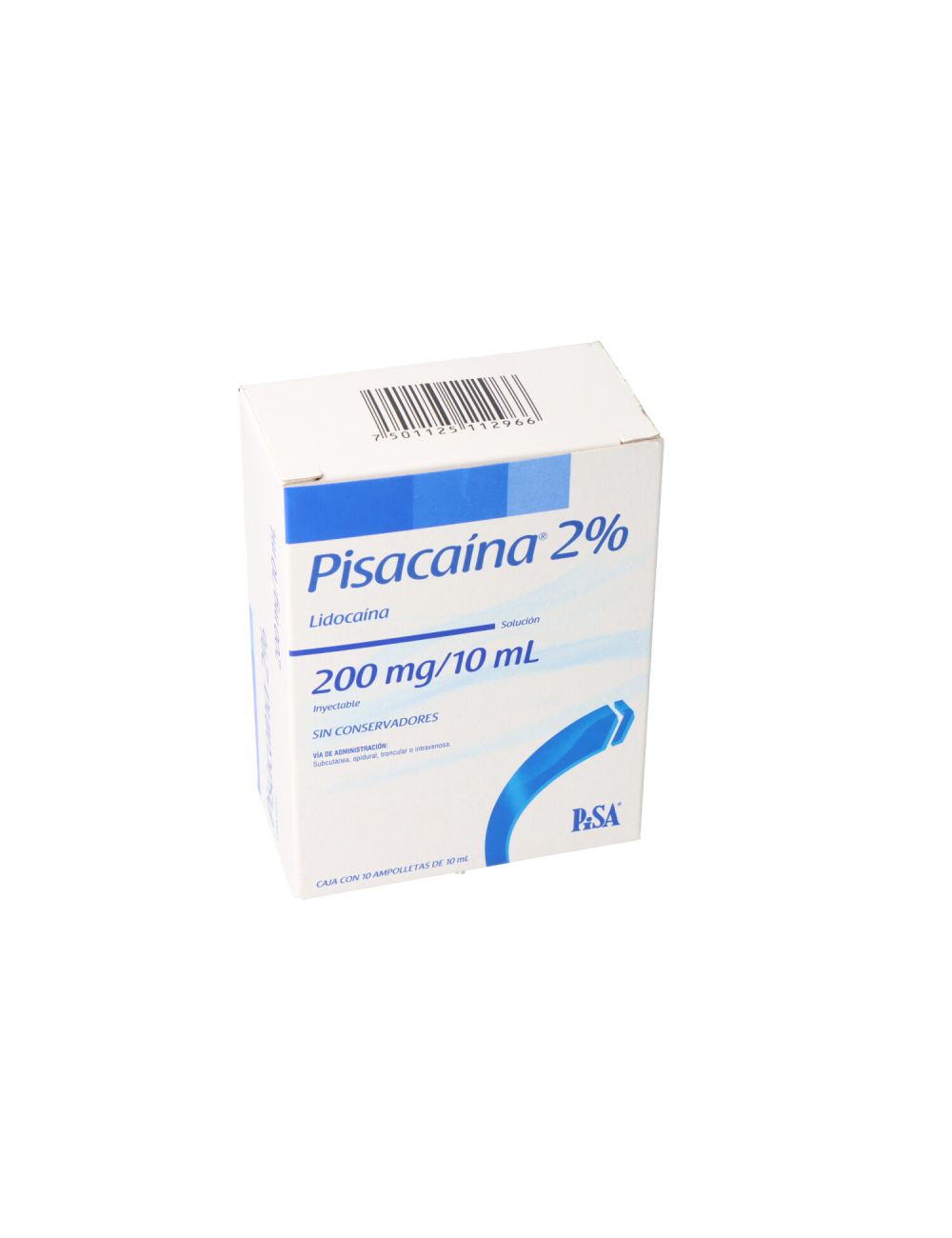 PISACAINA 2% LIDOCAINA 10 ML CAJA 10 UNIDADES
