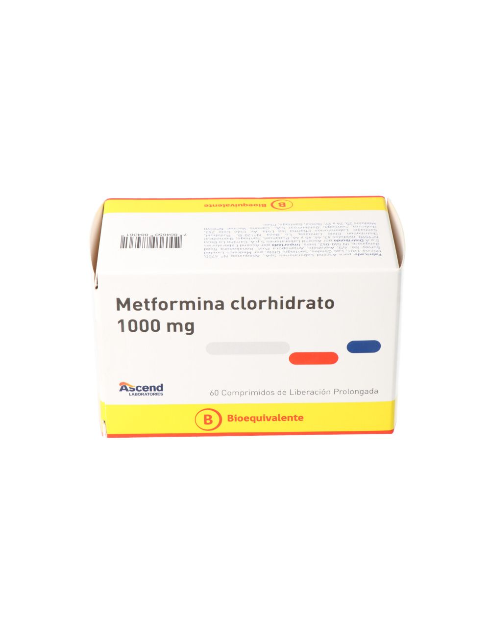 METFORMINA 1000 MG 60 COMPRIMIDOS DE LIBERACION PROLONGADA ...