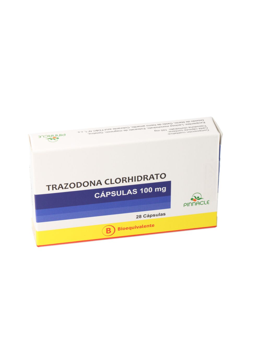 TRAZODONA CLORHIDRATO 100 MG 28 CAPSULAS BIOEQUIVALENTE CENABAST