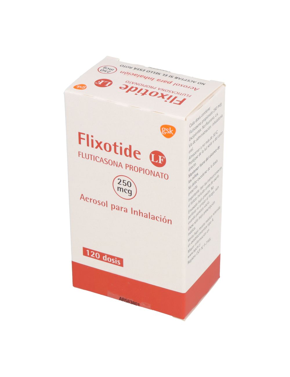 FLIXOTIDE LF FLUTICASONA 250 MCG INHALADOR 120 DOSIS GSK CENABAST