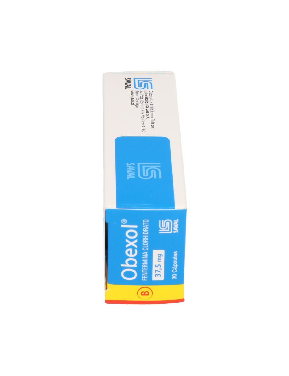 OBEXOL 37.5 MG FENTERMINA 30 CAPSULAS SAVAL CENABAST