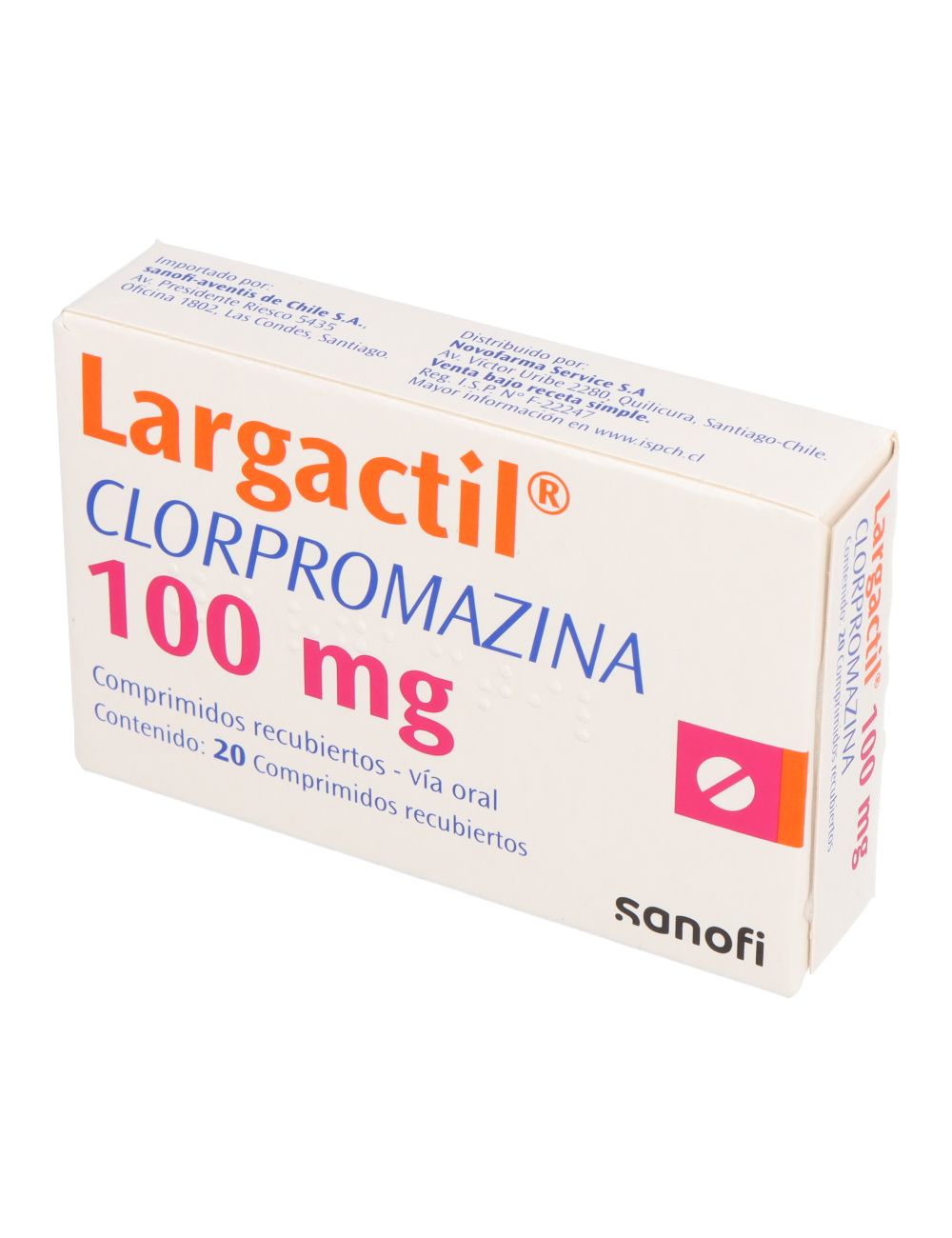 CENABAST LARGACTIL 100 MG CAJ 20 CM