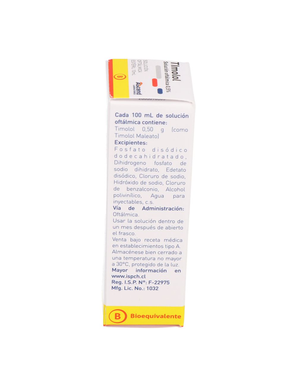 CENABAST TIMOLOL 0,5% SOL OFT 10 ML CAJ 1 FRA