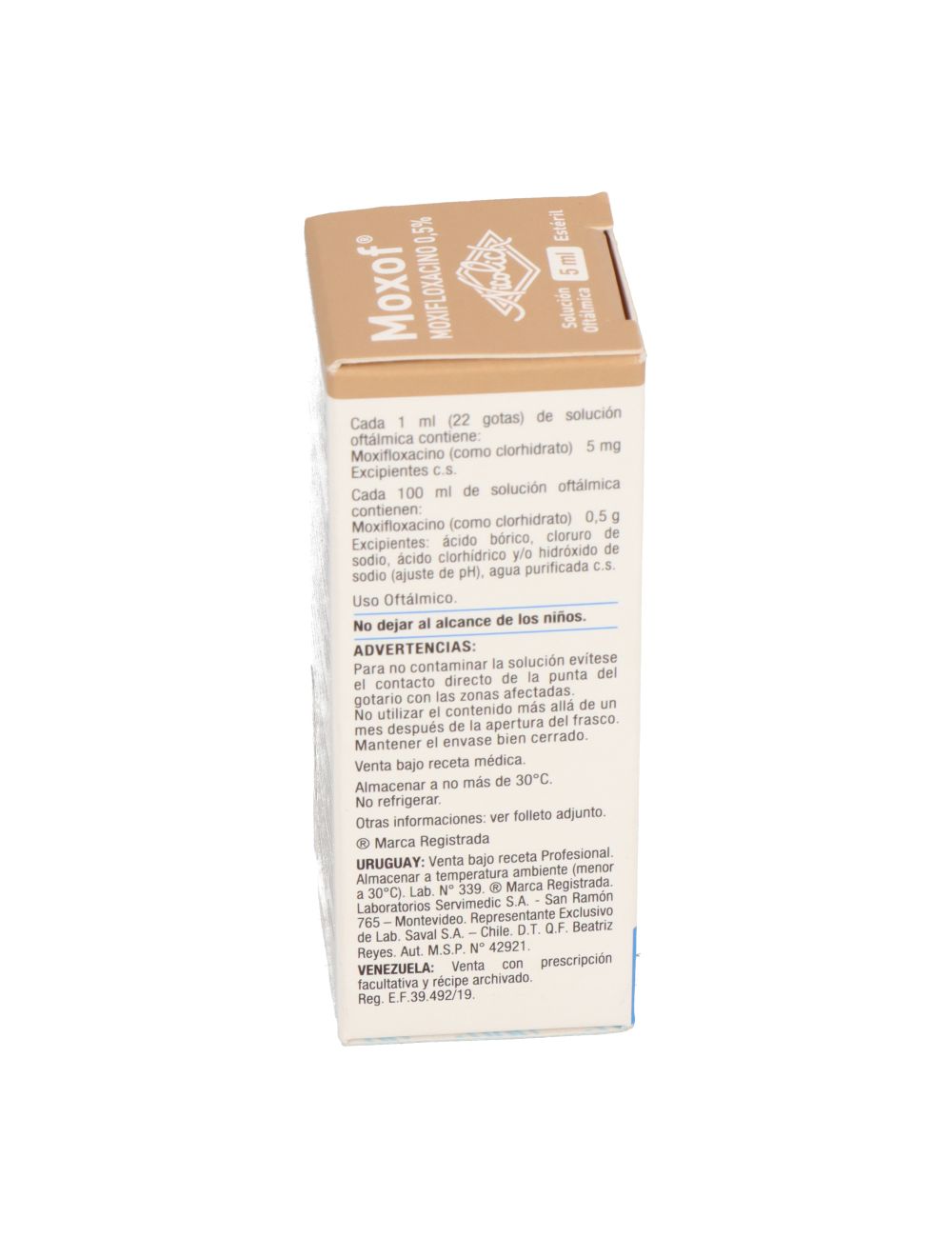 MOXOF SOL.OFT.0.5%.5ML. SAVAL