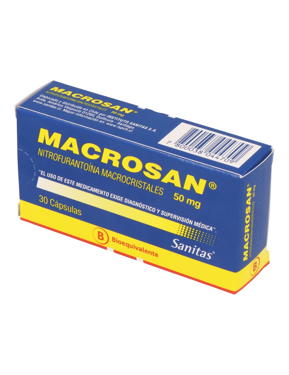 MACROSAN NITROFURANTOINA MACROCRISTALES 50 MG 30 CAPSULAS ...