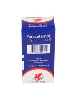 PARACETAMOL INFANTIL 100MG/ML X 15 ML ORAL GOTAS LABORATORIO CHILE CENABAST