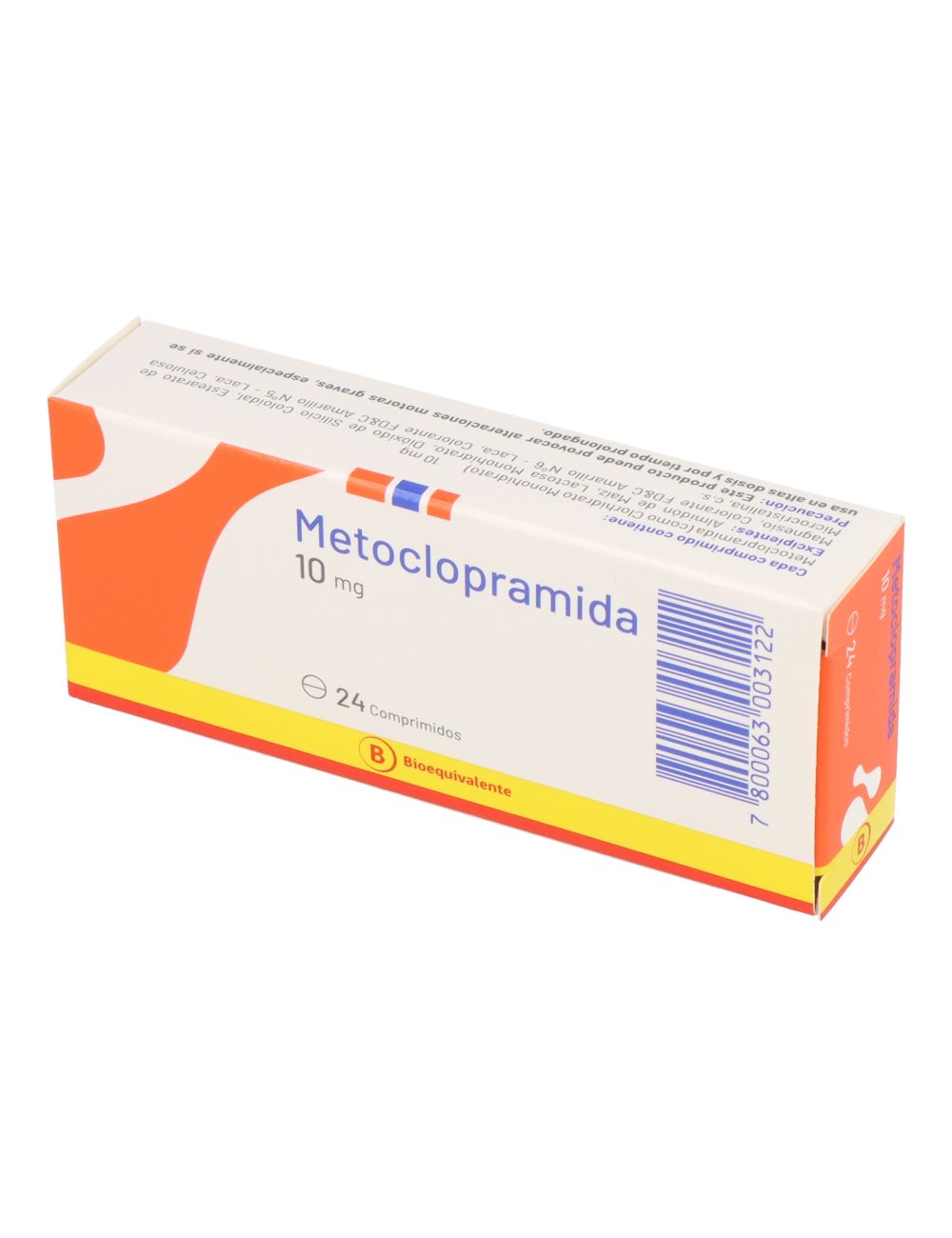 METOCLOPRAMIDA 10 MG 24 COMPRIMIDOS BIOEQUIVALENTE LABORATORIO MINTLAB ...