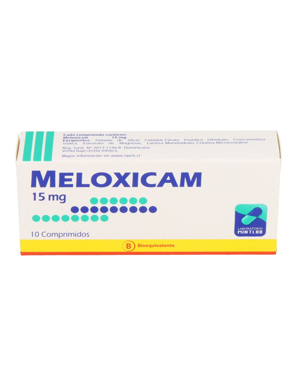 MELOXICAM 15 MG 10 COMPRIMIDOS LABORATORIO MINTLAB CENABAST