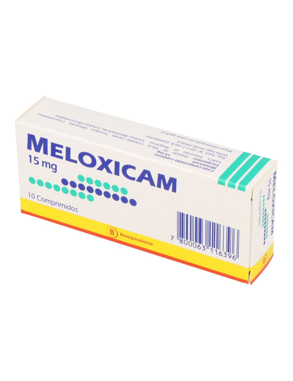 MELOXICAM 15 MG 10 COMPRIMIDOS LABORATORIO MINTLAB CENABAST