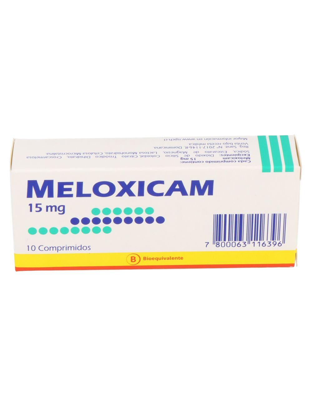 MELOXICAM 15 MG 10 COMPRIMIDOS LABORATORIO MINTLAB CENABAST