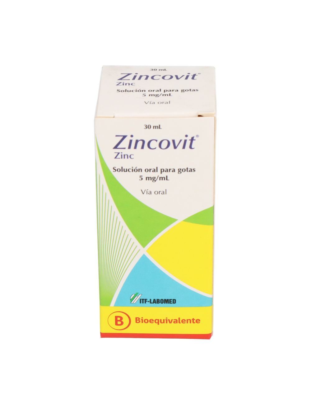 ZINC ZINCOVIT 5MG/ML 30 ML SOLUCION ORAL PARA GOTAS BIOEQUIVALENTE ITF ...
