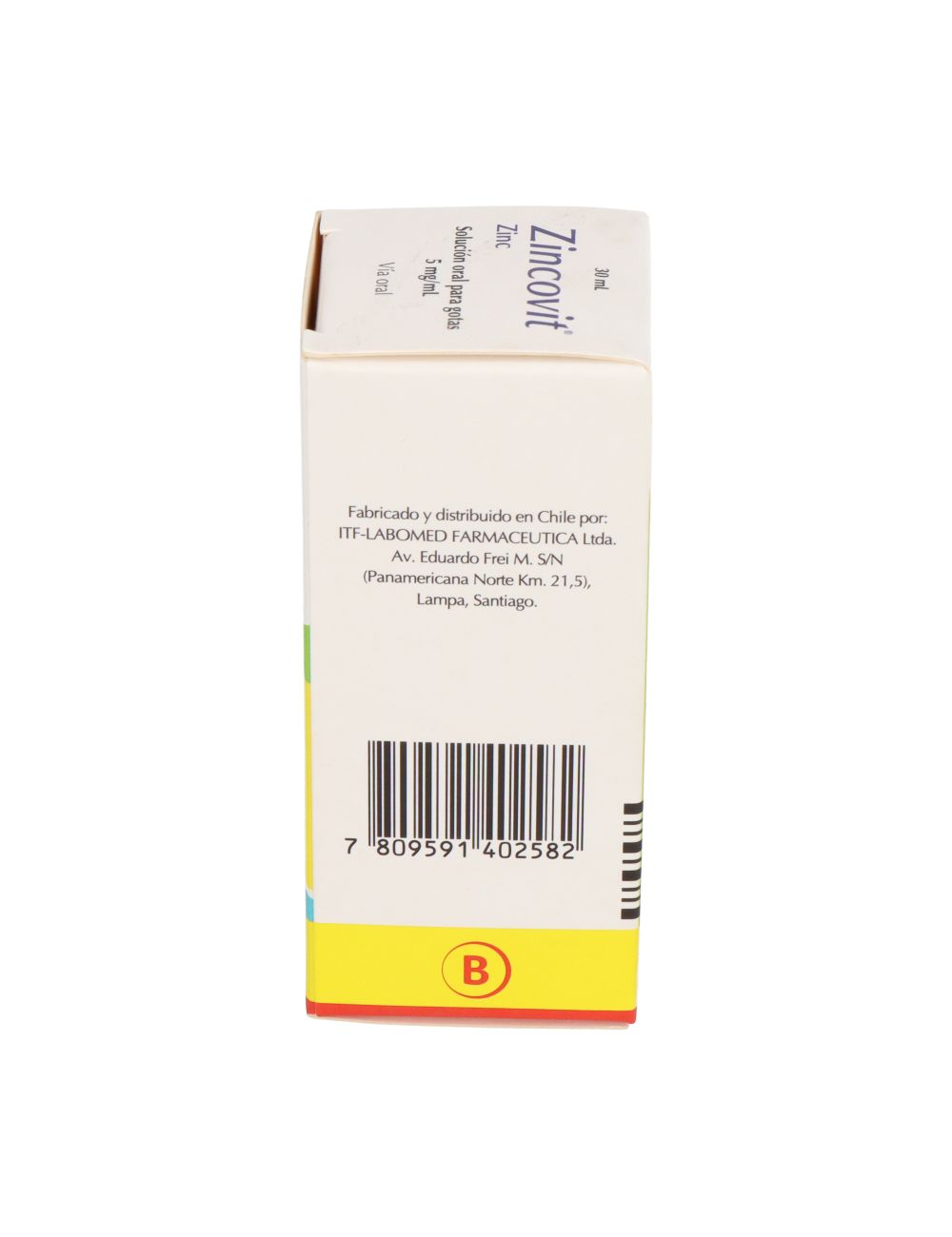 ZINC ZINCOVIT 5MG/ML 30 ML SOLUCION ORAL PARA GOTAS BIOEQUIVALENTE ITF ...