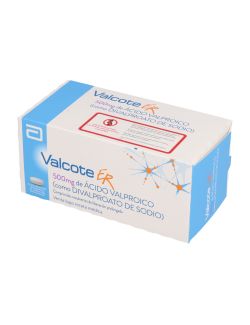 VALCOTE ER ACIDO VALPROICO 500 MG 50 COMPRIMIDOS DE LIBERACION ...