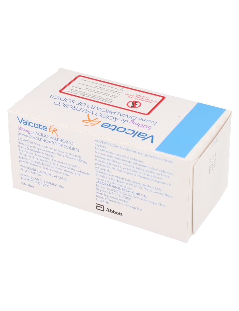 VALCOTE ER ACIDO VALPROICO 500 MG 50 COMPRIMIDOS DE LIBERACION ...