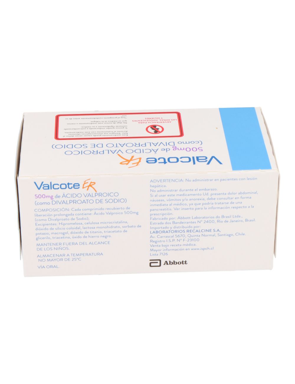 VALCOTE ER ACIDO VALPROICO 500 MG 50 COMPRIMIDOS DE LIBERACION ...