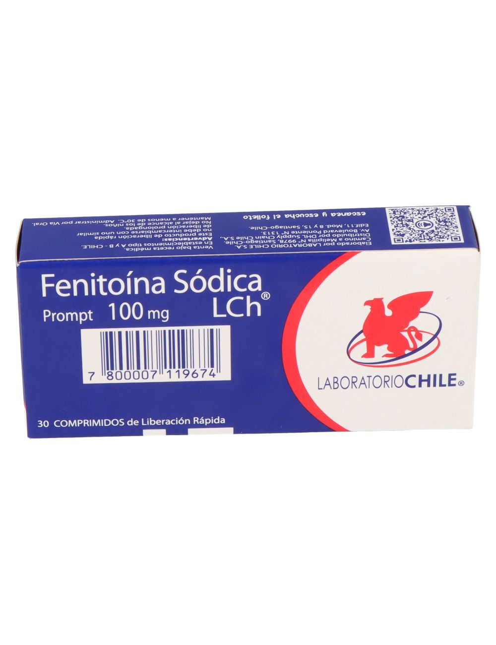 FENITOINA SODICA 100 MG 30 COMPRIMIDOS DE LIBERACION RAPIDA LABORATORIO ...