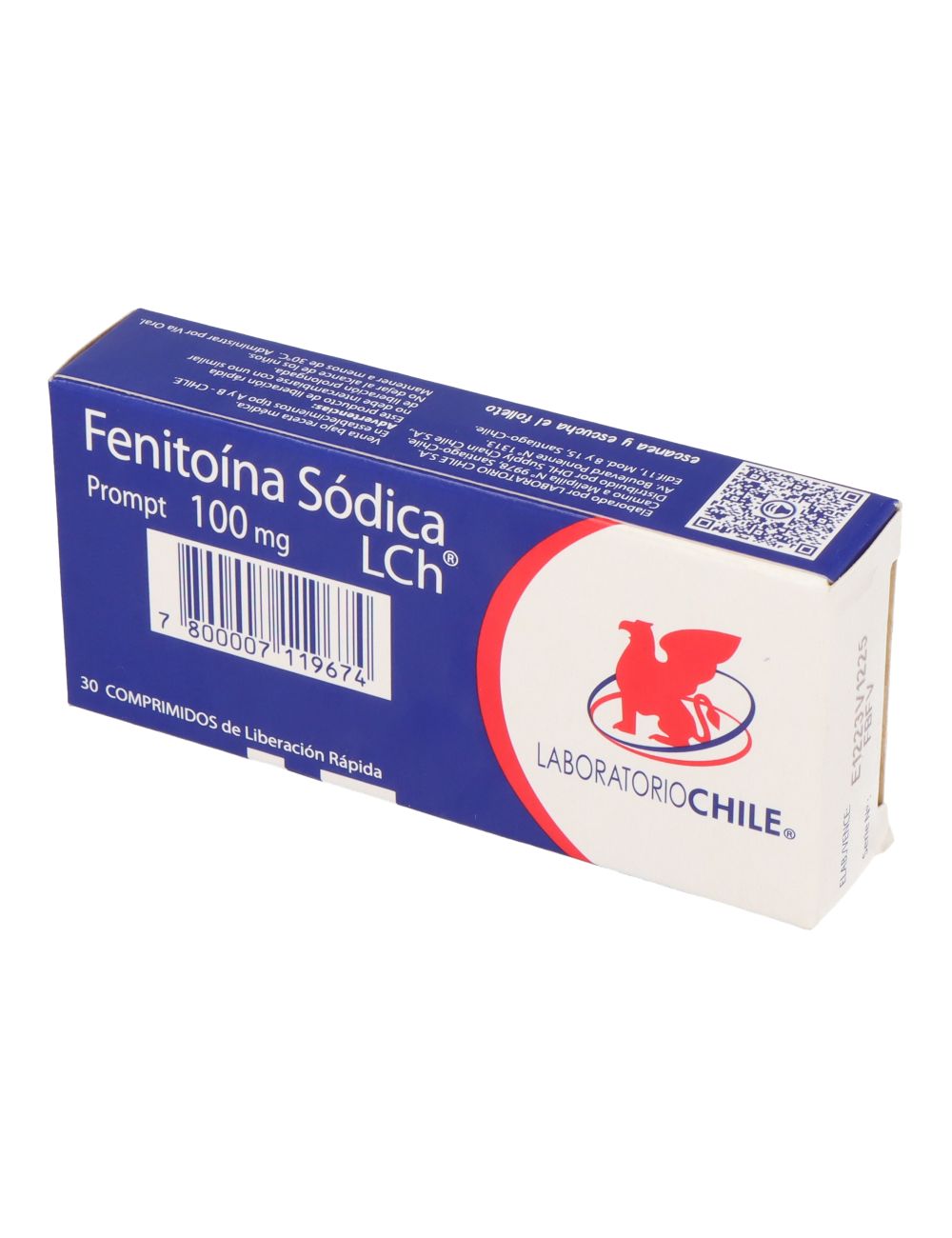 FENITOINA SODICA 100 MG 30 COMPRIMIDOS DE LIBERACION RAPIDA LABORATORIO ...