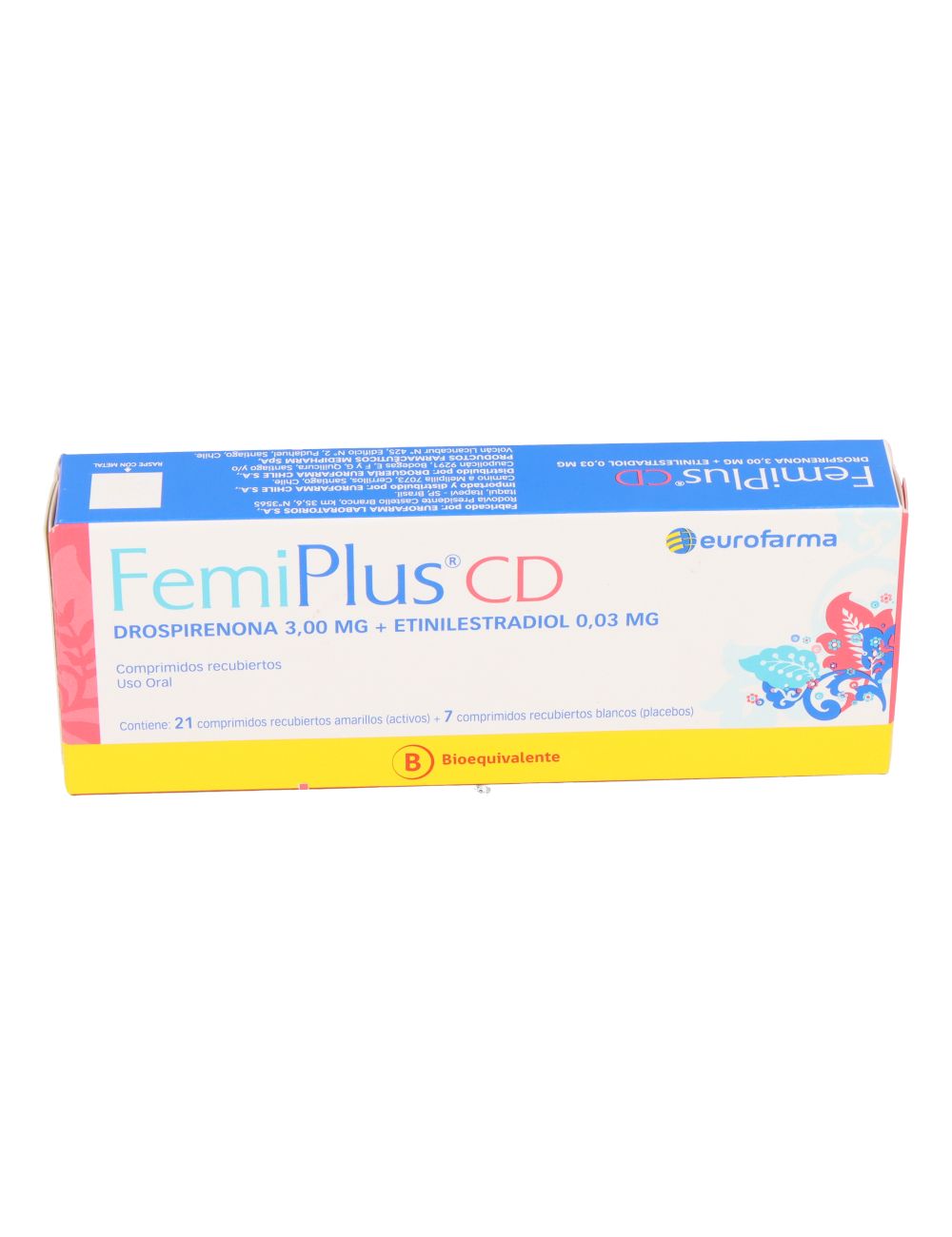 FEMIPLUS CD DROSPIRENONA ETINILESTRADIOL 28 COMPRIMIDOS BIOEQUIVALENTE ...