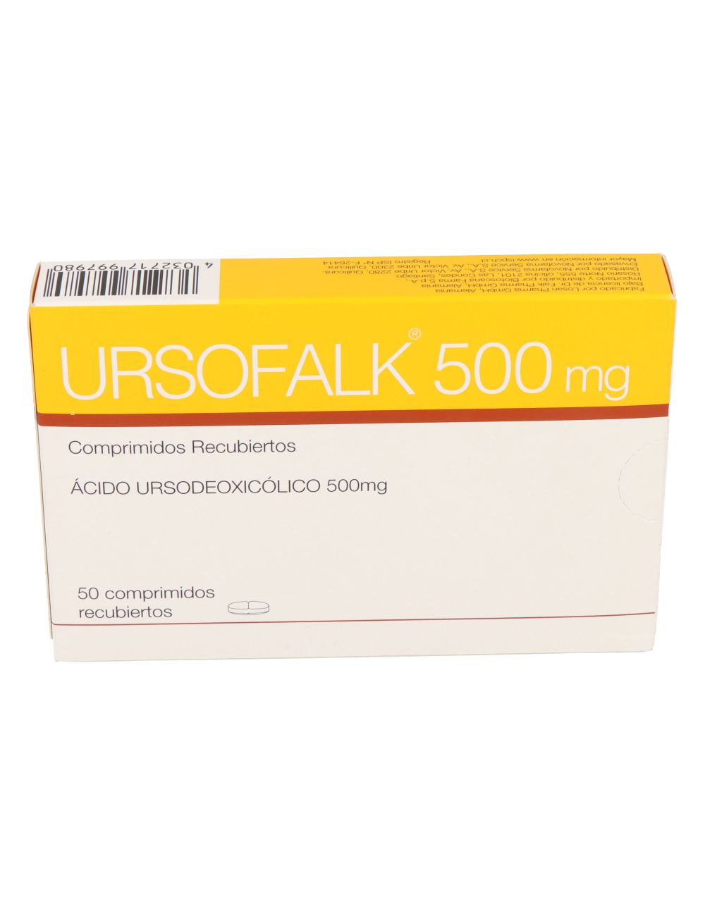 URSOFALK ACIDO URSODEOXICOLICO 500MG 50 COMPRIMIDOS RECUBIERTOS ...
