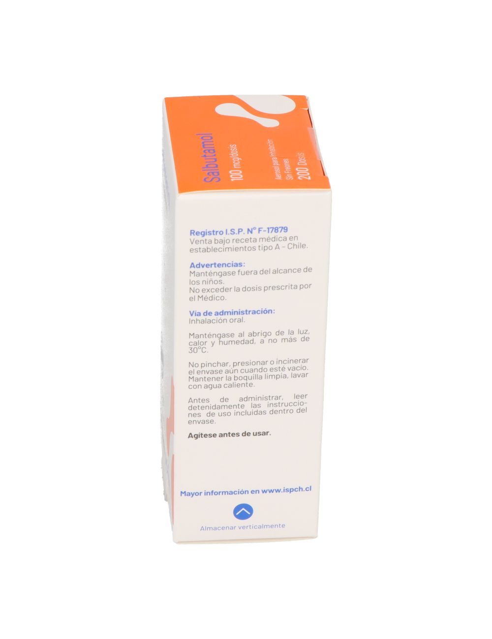 SALBUTAMOL100 MCG AEROSOL PARA INHALACION SIN FREONES 200 DOSIS ...