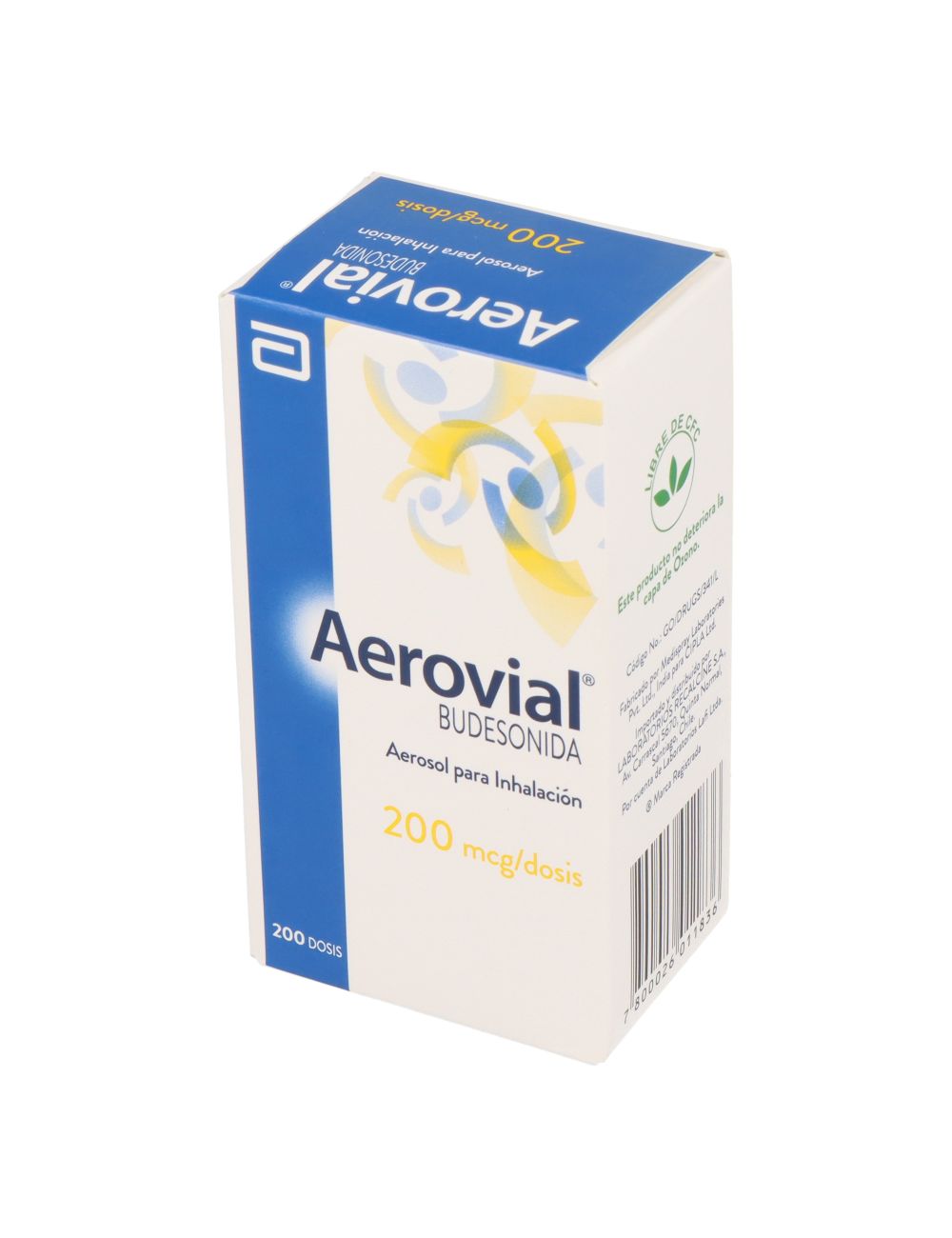 AEROVIAL BUDESONIDA AEROSOL PARA INHALACION 200MCG/DOSIS 200 DOSIS ...