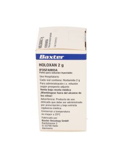 HOLOXAN IFOSFAMIDA 2G 1 POLVO PARA SOLUCION INYECTABLE LABORATORIO ...