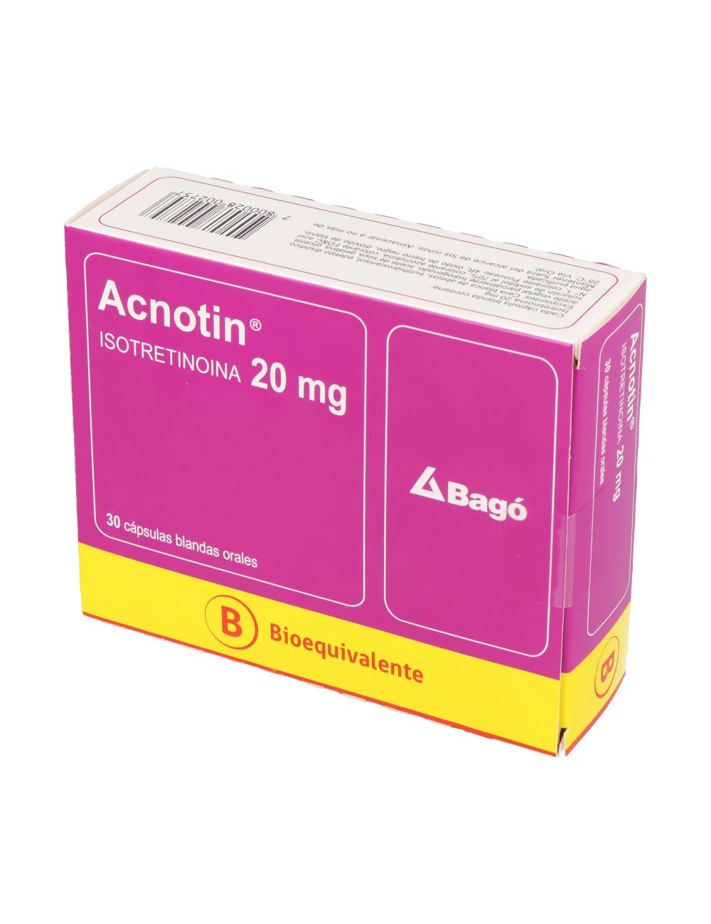 ACNOTIN ISOTRETINOINA 20 MG 30 CAPSULAS BLANDAS BIOEQUIVALENTE ...