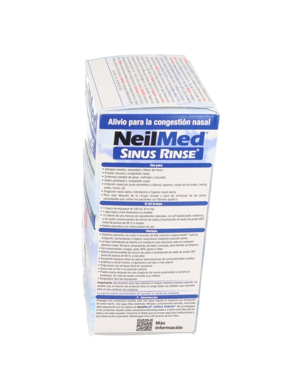 SINUS RINSE KIT POLVO PARA SOLUCION SALINA NASAL 10 SOBRES PREMEZCLADOS ...
