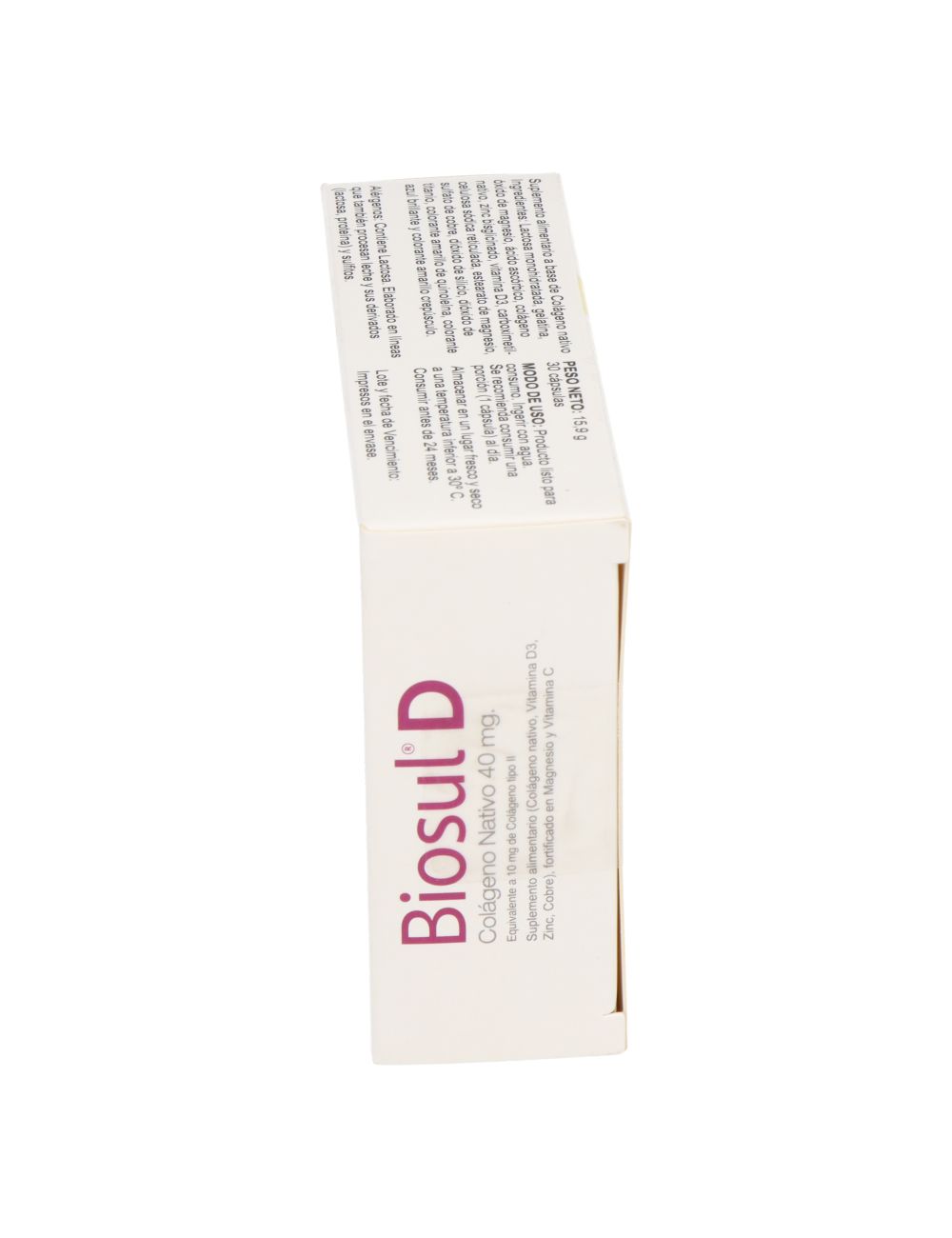 BIOSUL D COLAGENO NATIVO 40 MG 30 CAPSULAS LABORATORIO ITF-LABOMED