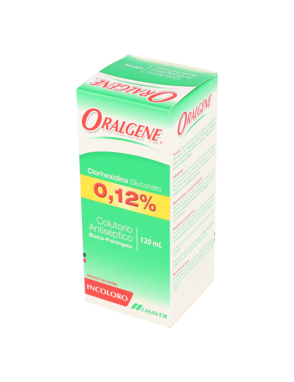 Precio Oralgene 0.12 % Antiséptico 120 mL | Farmalisto CL