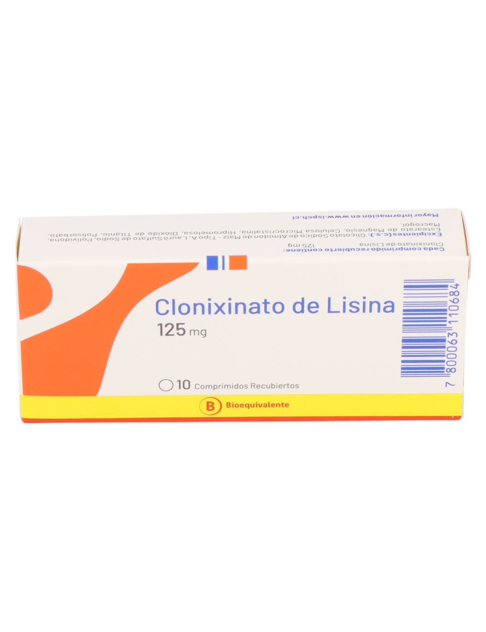 CLONIXINATO DE LISINA 125 MG 10 COMPRIMIDOS RECUBIERTOS BIOEQUIVALENTE ...