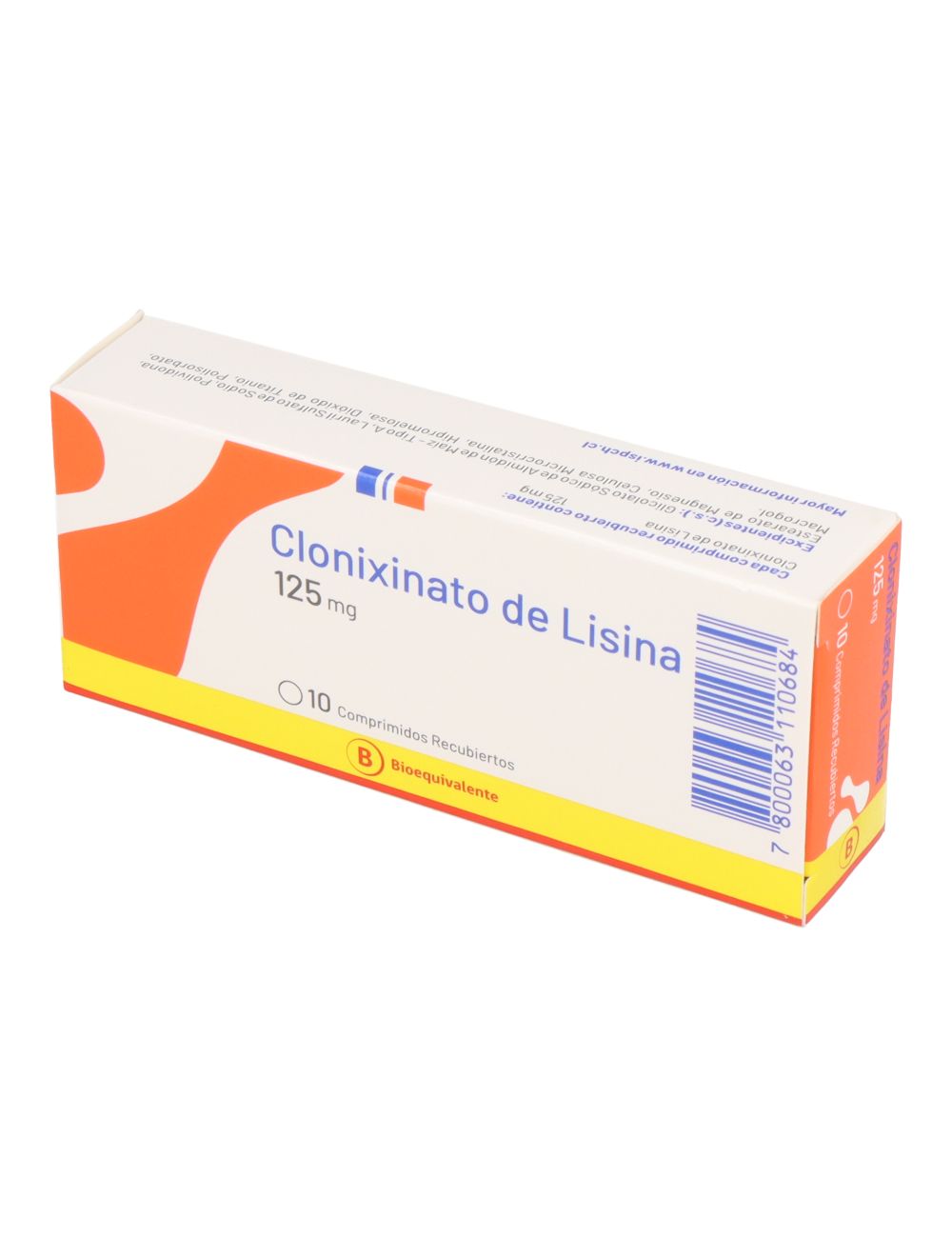 CLONIXINATO DE LISINA 125 MG 10 COMPRIMIDOS RECUBIERTOS BIOEQUIVALENTE ...