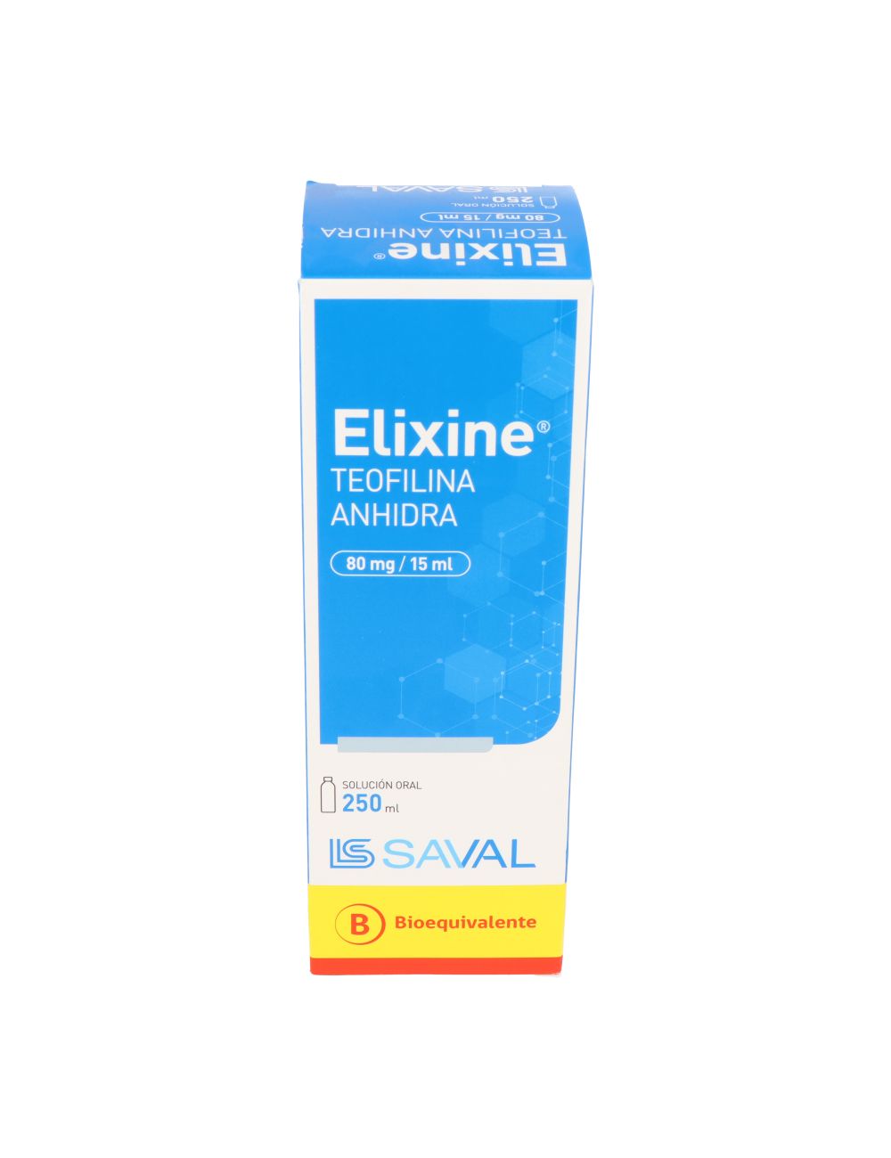 ELIXINE TEOFILINA ANHIDRA 80MG/15ML SOLUCION ORAL 250ML BIOEQUIVALENTE ...