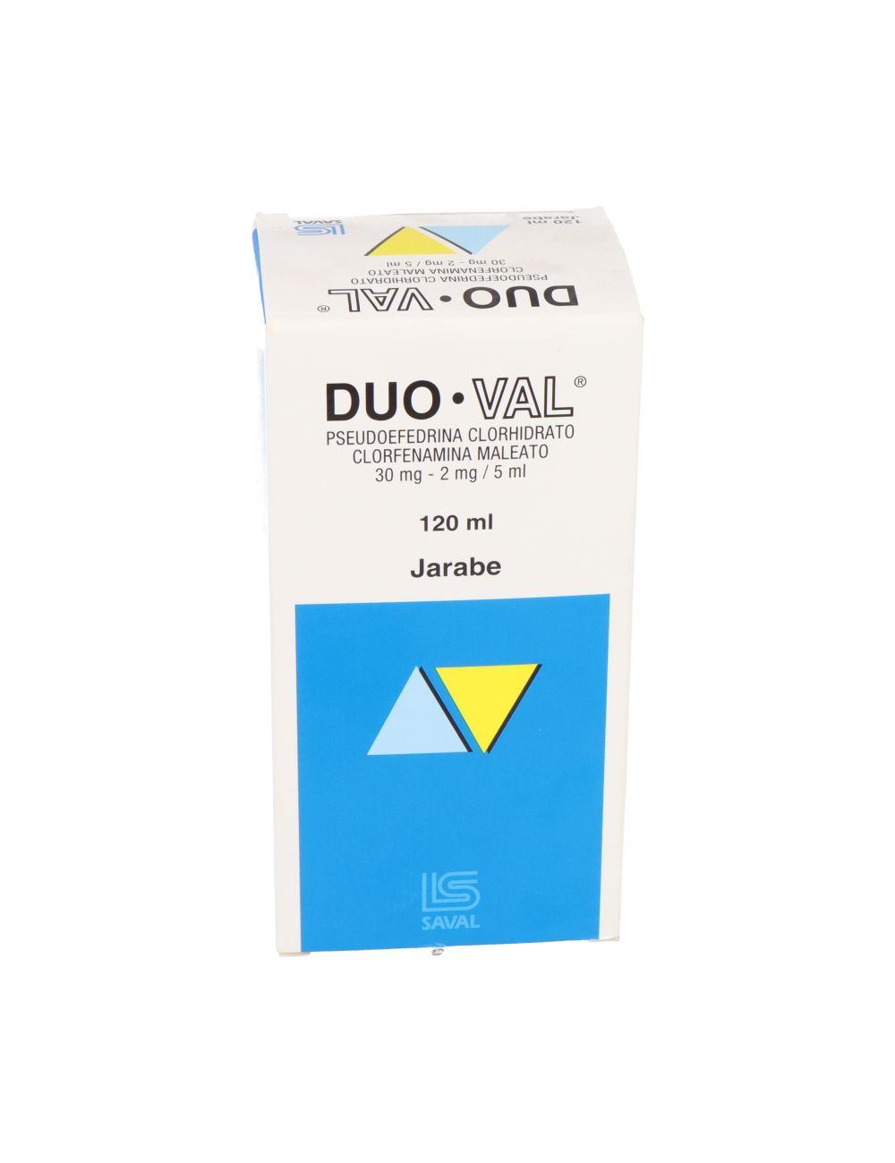DUOVAL PSEUDOEFEDRINA /CLORFENAMINA 30MG/2MG/5ML JARABE 120 ML SAVAL