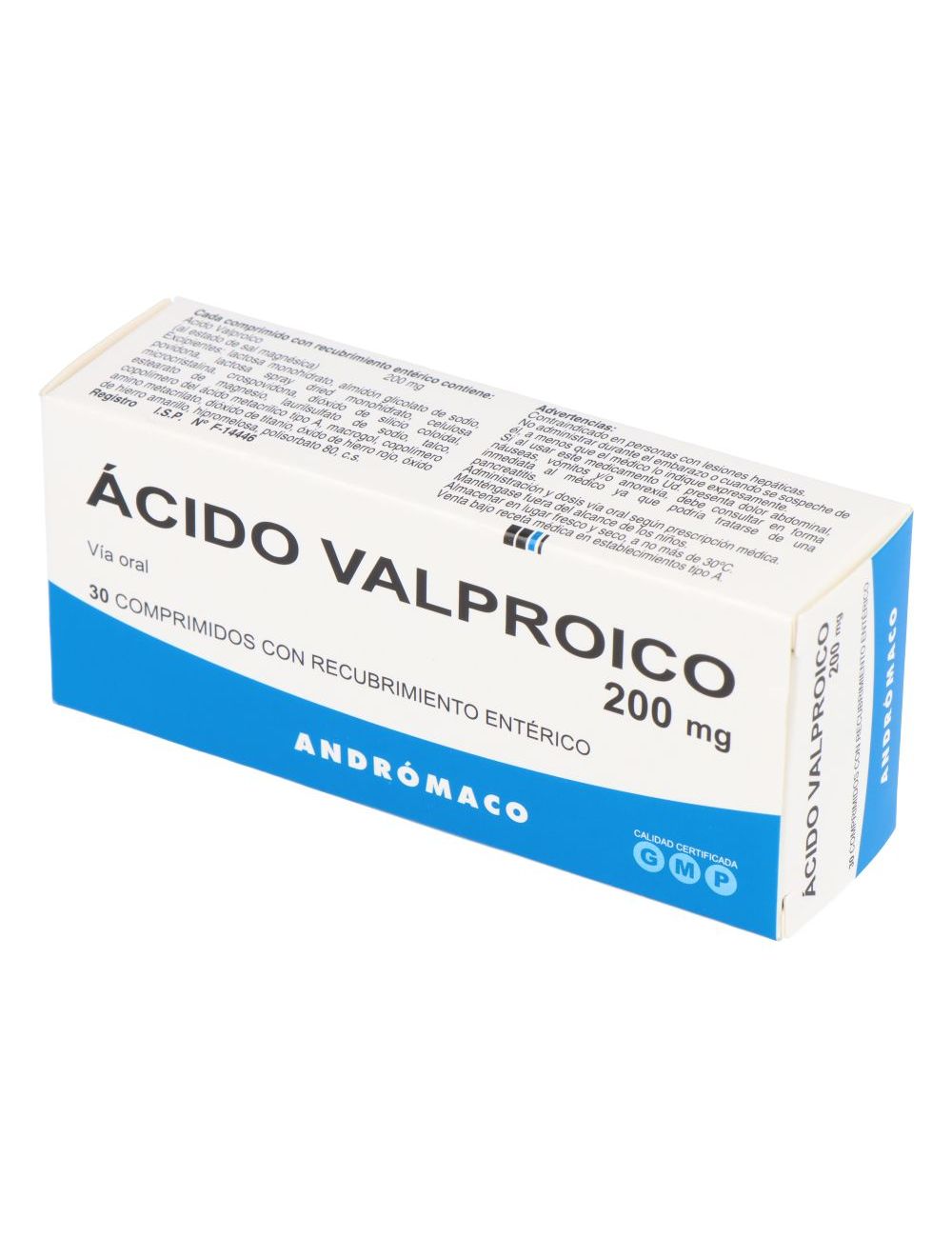 ACIDO VALPROICO 200 MG 30 COMPRIMIDOS ANDROMACO