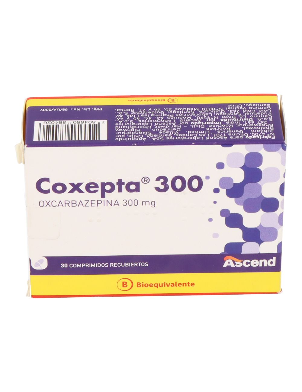 COXEPTA 300 OXCARBAZEPINA 300 MG 30 COMPRIMIDOS RECUBIERTOS ...