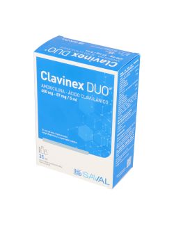 CLAVINEX DUO AMOXICILINA -ACIDO CLAVULANICO 400 MG -57 MG / 5 ML POLVO ...