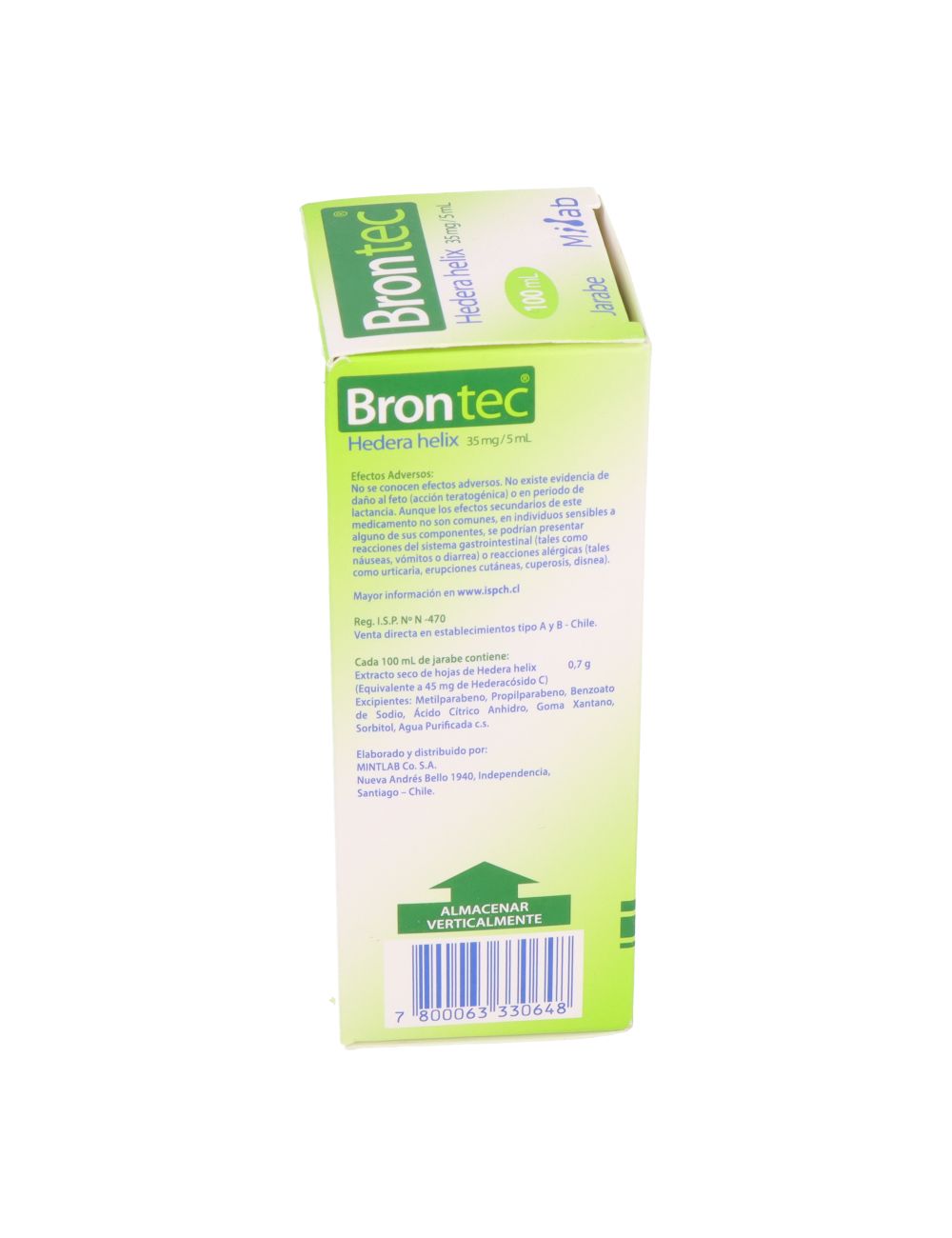 BRONTEC HEDERA HELIX 35MG/5ML 100 ML JARABE LABORATORIO MINTLAB