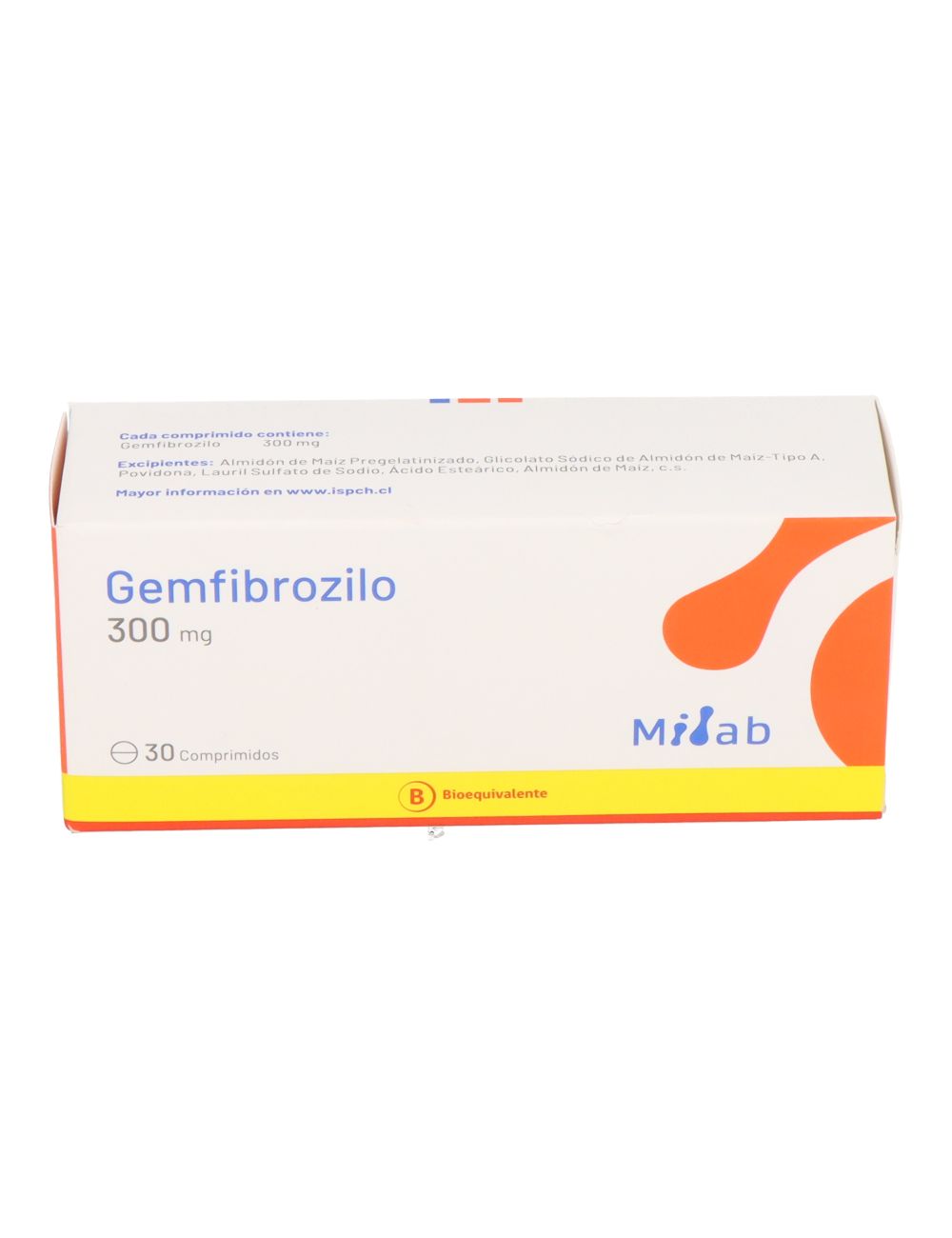 GEMFIBROZILO 300 MG 30 COMPRIMIDOS BIOEQUIVALENTE LABORATORIO MINTLAB