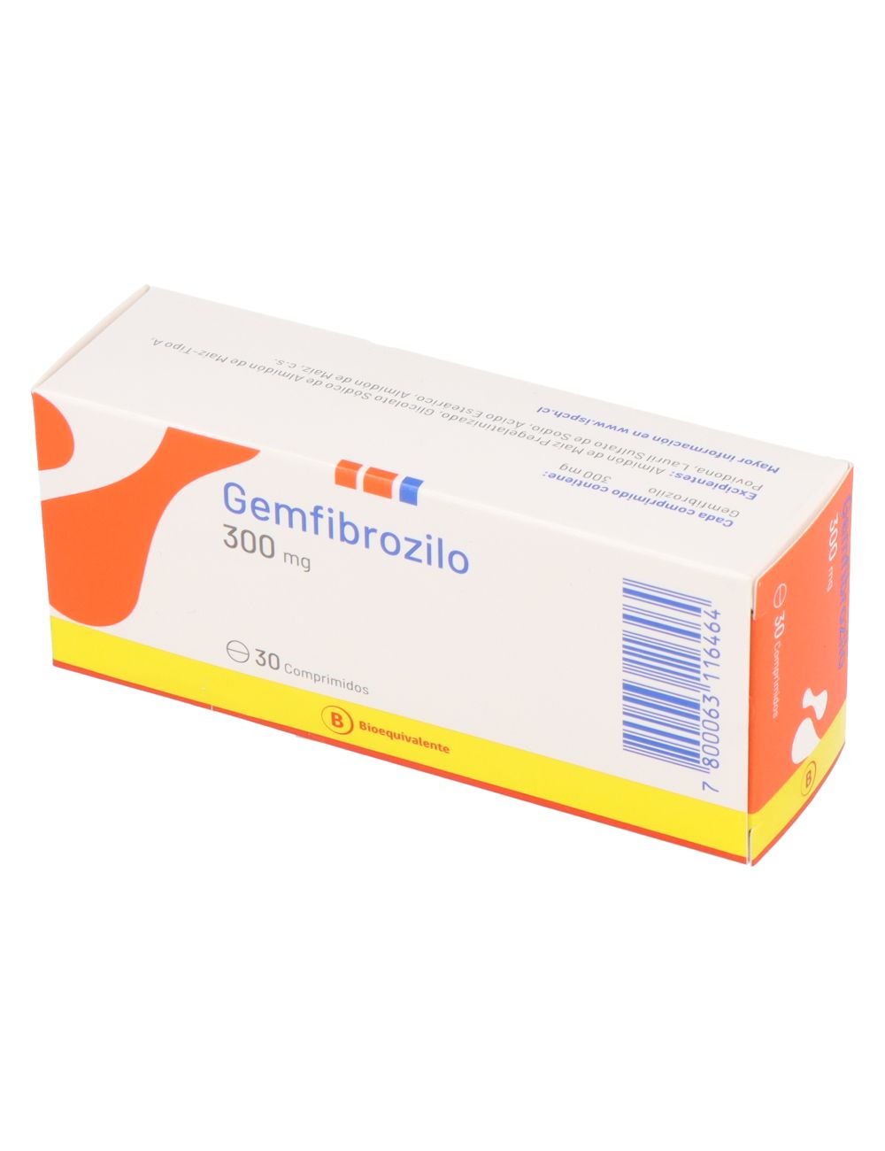 GEMFIBROZILO 300 MG 30 COMPRIMIDOS BIOEQUIVALENTE LABORATORIO MINTLAB