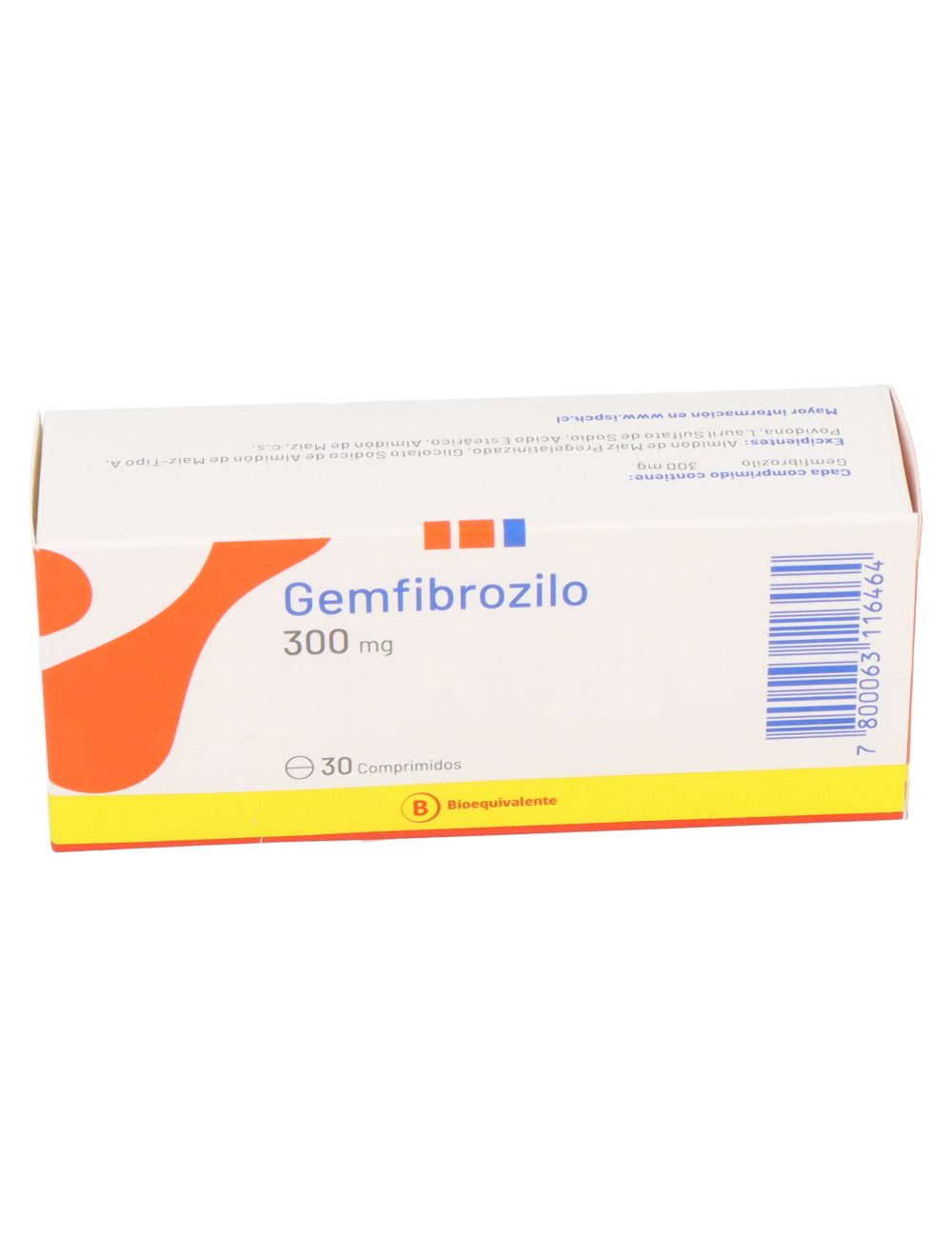 GEMFIBROZILO 300 MG 30 COMPRIMIDOS BIOEQUIVALENTE LABORATORIO MINTLAB